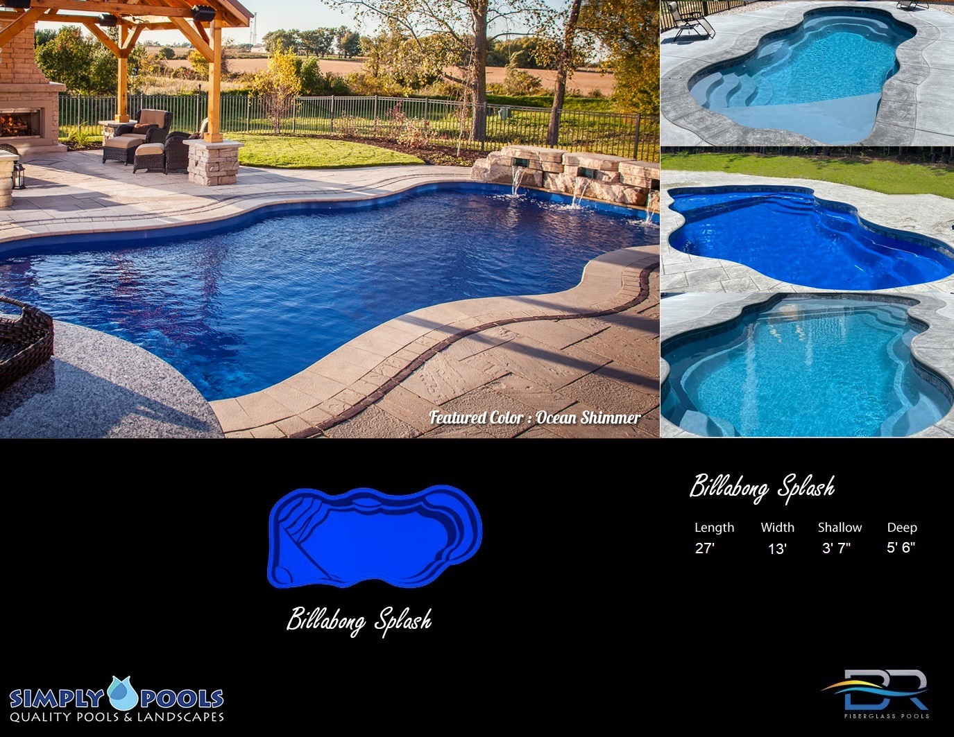 Fiberglass Pool Design Options, Types & Dimensions of Barrier Reef ...